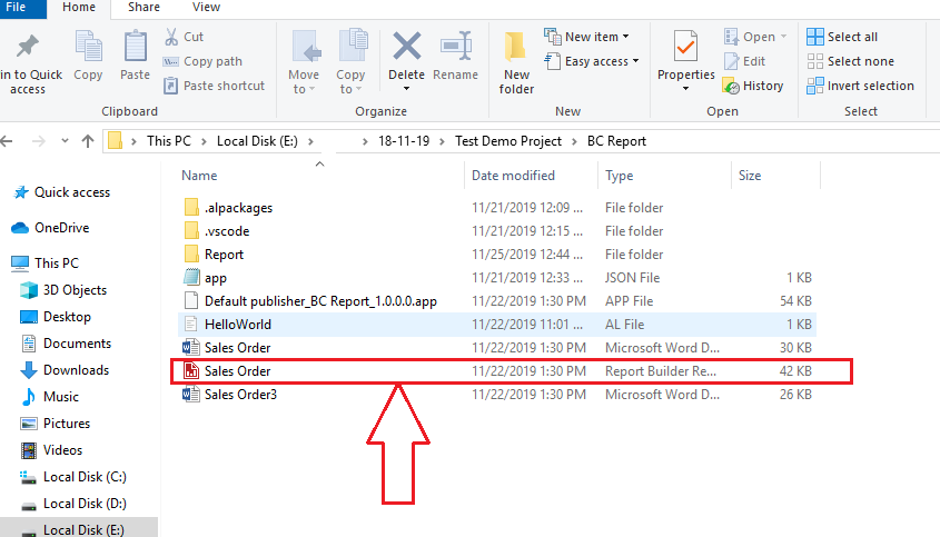 Create RDLC Report in BC 365 – Think360Erp
